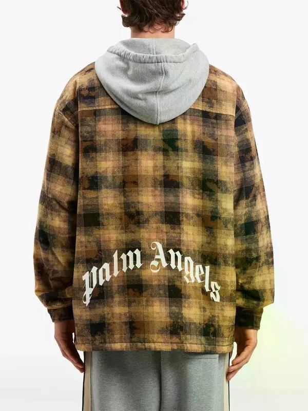Palm Angels Checkered Zip-fastened Hoodie