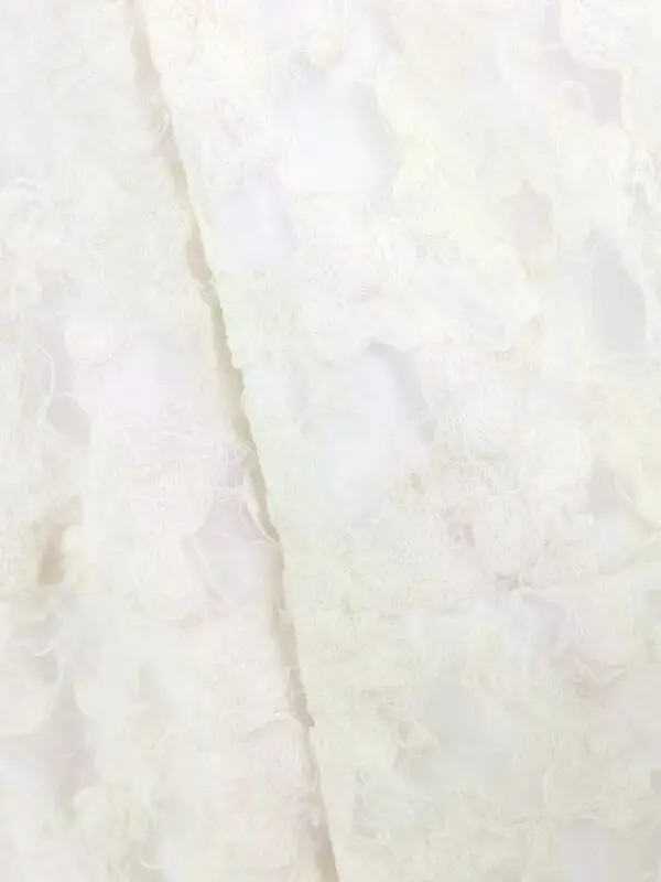 Comme Des Garçons Distressed Lace Long Coat