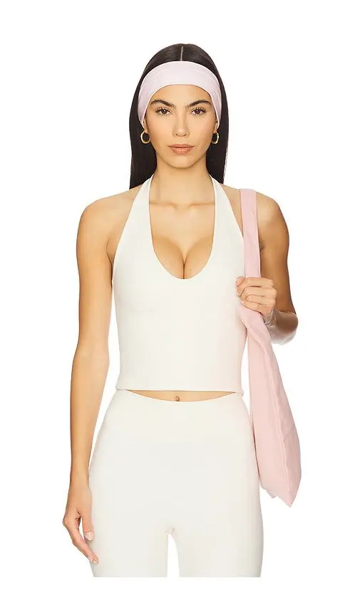 437 Halter Tank Top - Crã¨me