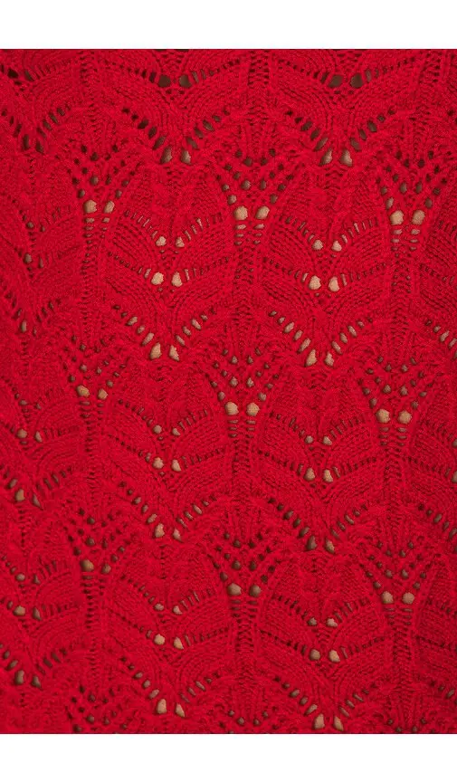 Ronny Kobo Zelda Knit Dress In Red