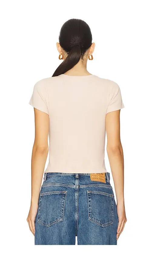 Eterne Ribbed Jersey Baby Tee