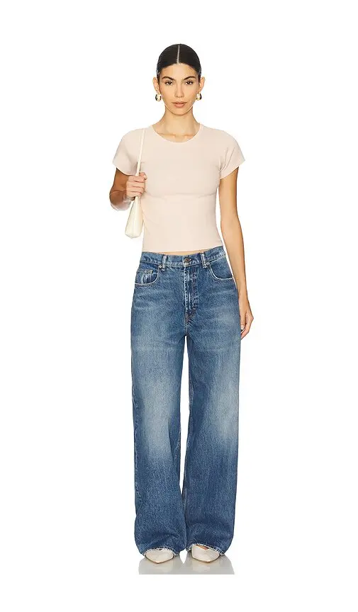 Eterne Ribbed Jersey Baby Tee