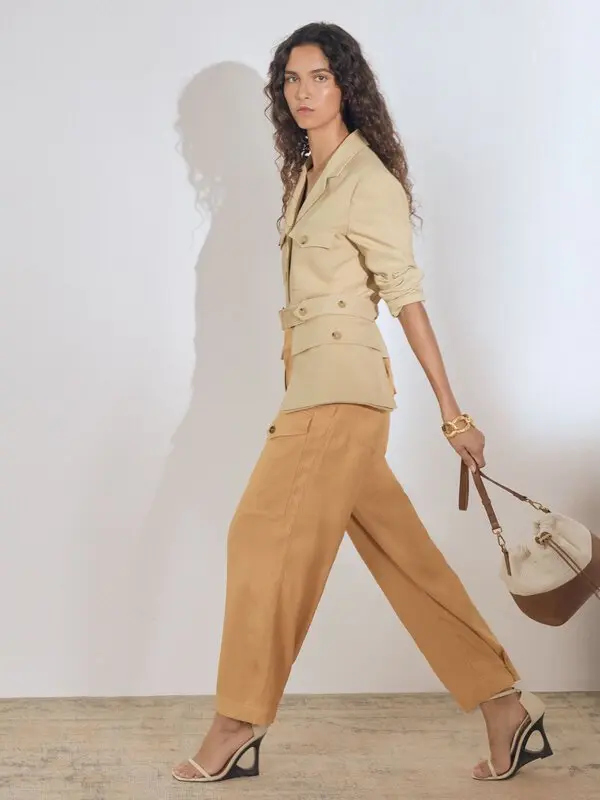 REISS Alex Atelier Belted Utility Jacket - Neutral