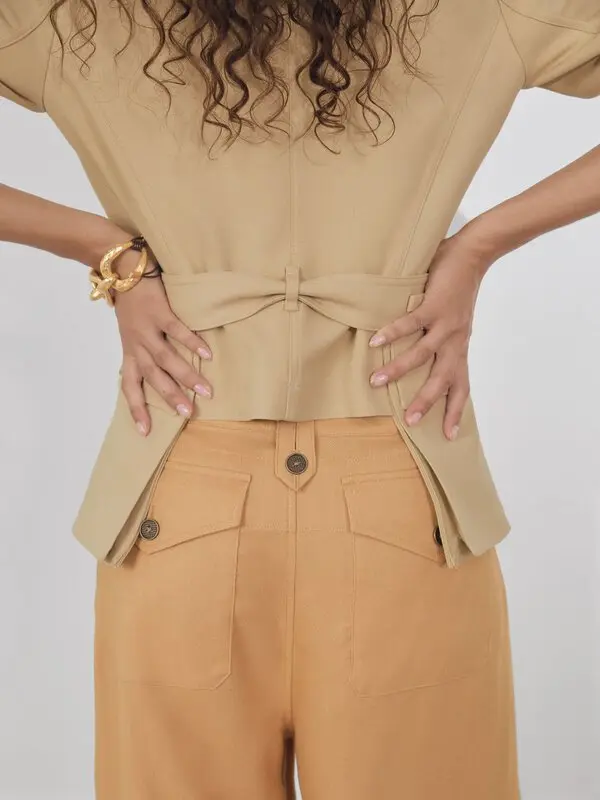 REISS Alex Atelier Belted Utility Jacket - Neutral