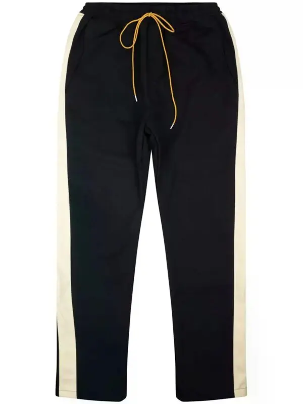 Rhude Side-stripe Straight-leg Track Pants - Blue