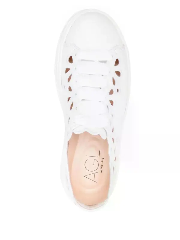 Agl Leather Sneakers - White