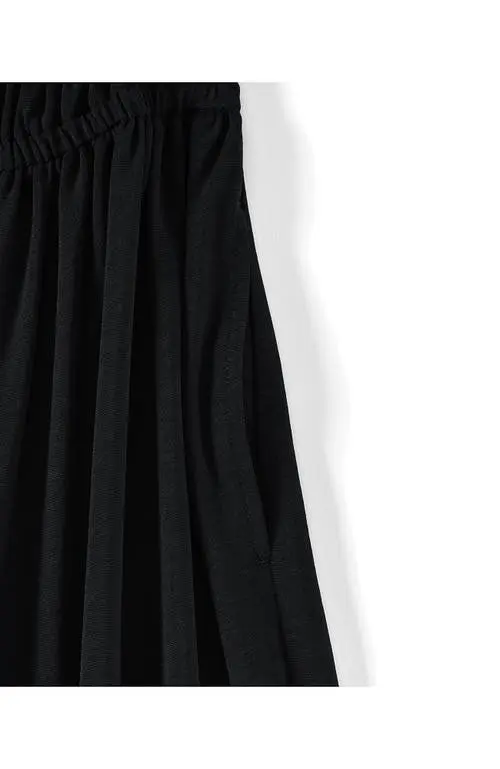 LANDS' END Sleeveless Poplin Smocked Midi Dress