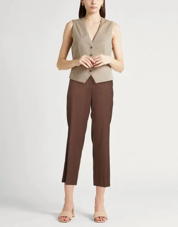 ALYSI Viscose, Polyester, Wool, And Elastane Straight-leg Pants