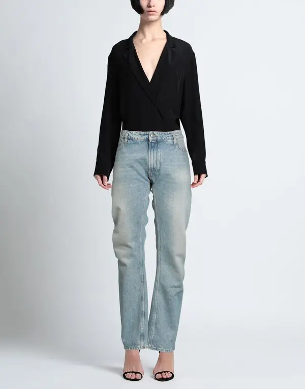 THE BIG WHITE BLUE Denim Mom Jeans