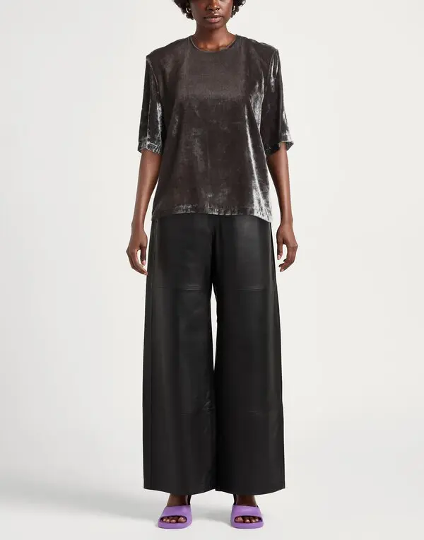 Alpha Studio Solid Velvet Top