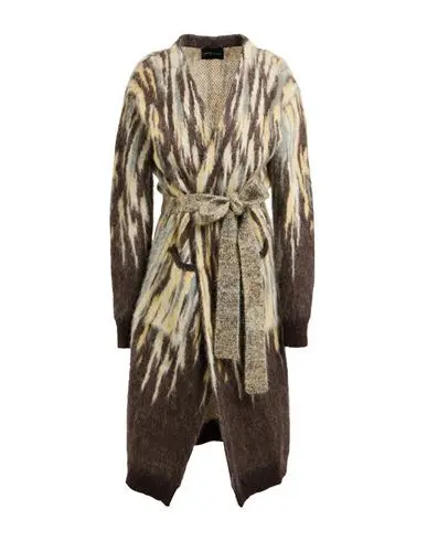 ROBERTO COLLINA Cardigan In Superkid Mohair Blend - Brown
