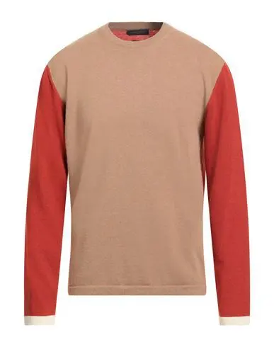 DANIELE FIESOLI Wool & Cashmere Two-tone Sweater - Camel