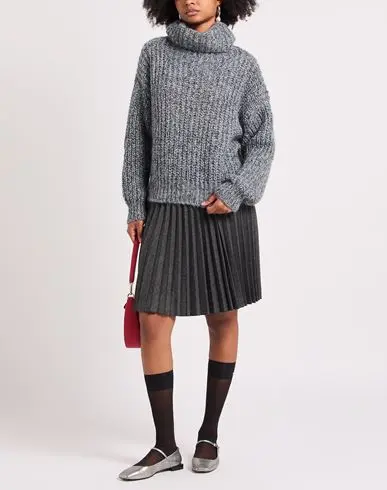MANILA GRACE Turtleneck Knit Top