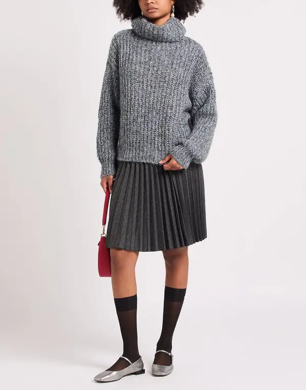 MANILA GRACE Turtleneck Knit Top