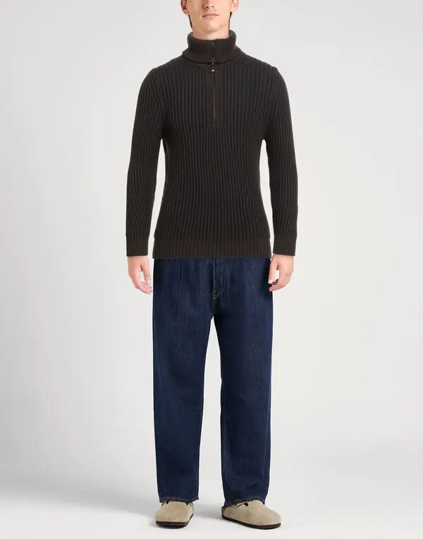 Alpha Studio Jacquard-knit Crewneck Sweater