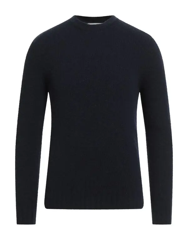Alpha Studio Wool, Polyamide, Cashmere, And Elastane Sweater - Navy