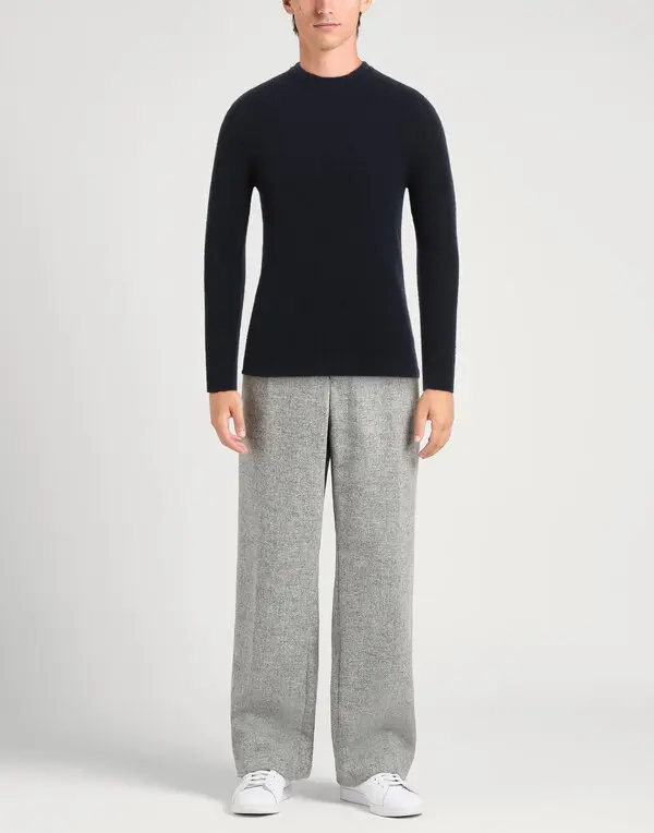 Alpha Studio Wool, Polyamide, Cashmere, And Elastane Sweater - Navy
