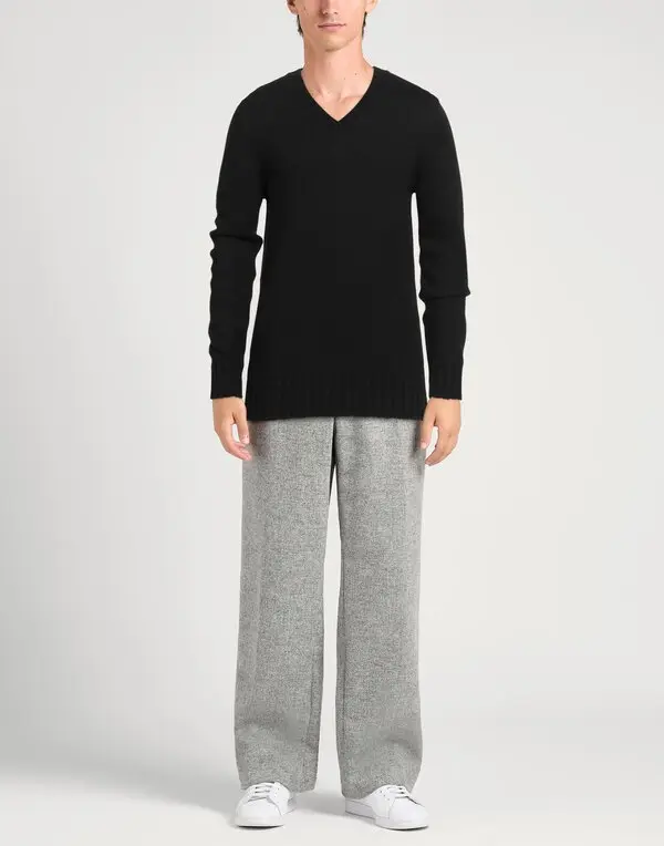 Alpha Studio Sweater In Wool, Viscose, Polyamide, And Cashmere - Black