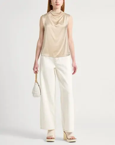 OTTOD'AME Satin Sleeveless Top