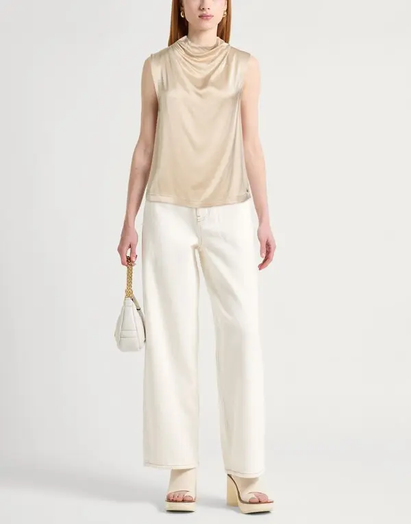 OTTOD'AME Satin Sleeveless Top