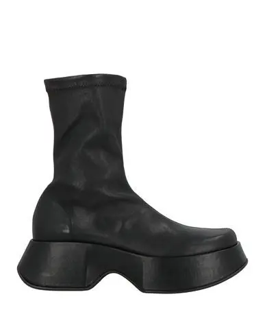VIC MATIE Leather Ankle Boots - Black