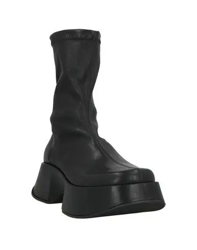 VIC MATIE Leather Ankle Boots - Black