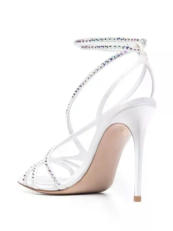 LE SILLA Belen 105mm Crystal-embellished Sandals