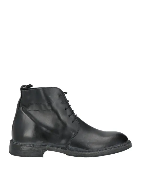 Moma Lace-up Ankle Boots - Black