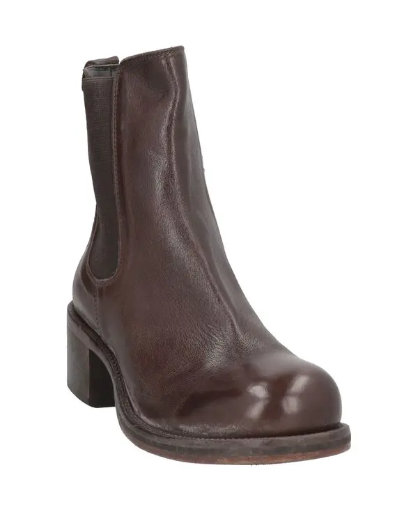Moma Ankle Boots In Calfskin Leather - Brown