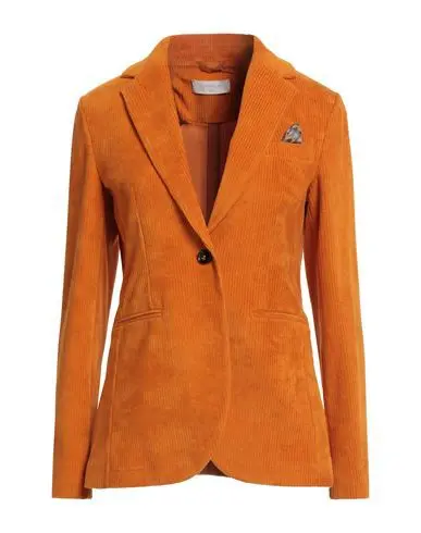 CIRCOLO 1901 Single-breasted Corduroy Blazer - Orange