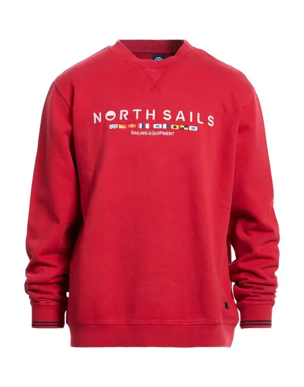 NORTH SAILS Cotton Crewneck Sweatshirt - Red