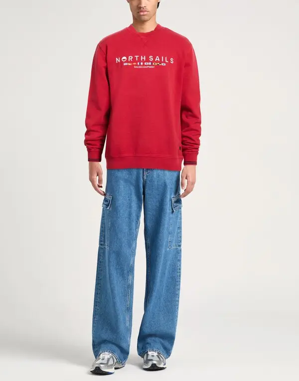 NORTH SAILS Cotton Crewneck Sweatshirt - Red