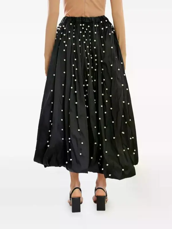 OLYMPIAH Pearl-embellished Maxi Skirt