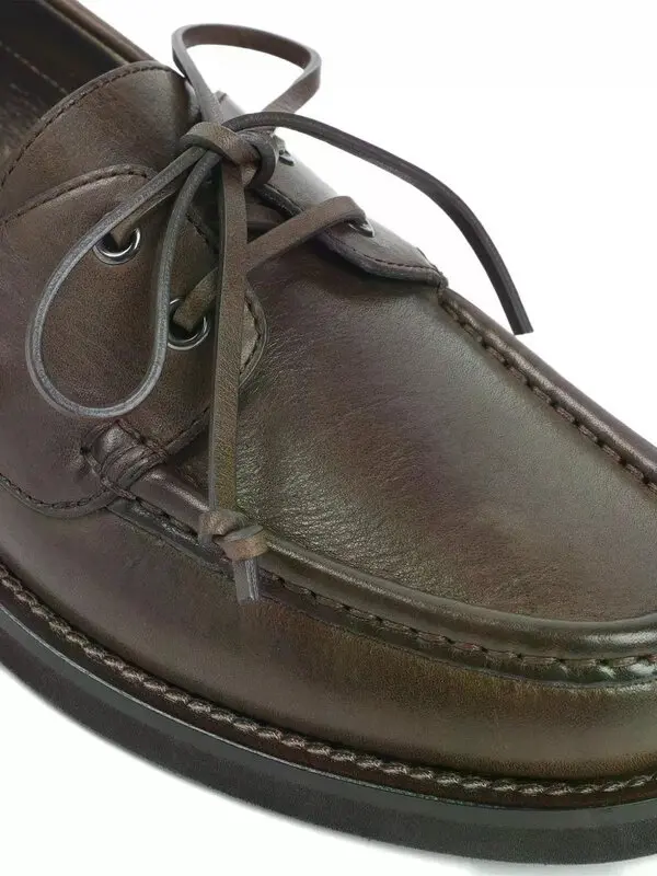 Brunello Cucinelli Leather Loafers - Brown