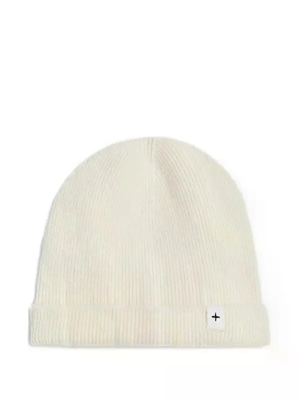 JIL SANDER Ribbed Beanie - 107 White