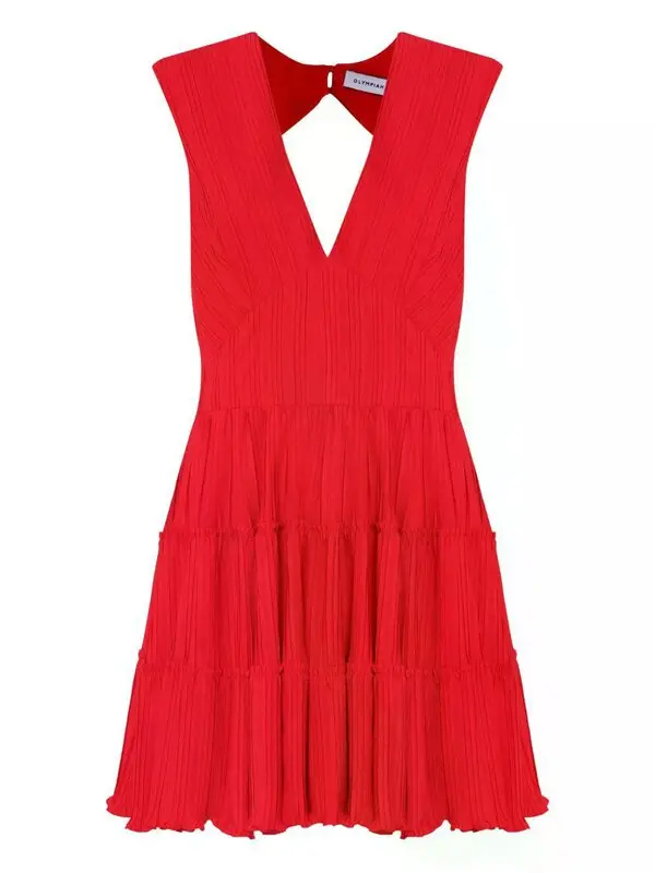 OLYMPIAH Pleated Skater Dress