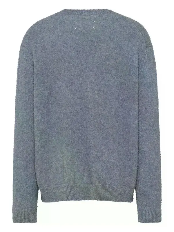 MAISON MARGIELA V-neck Pullover - Blue
