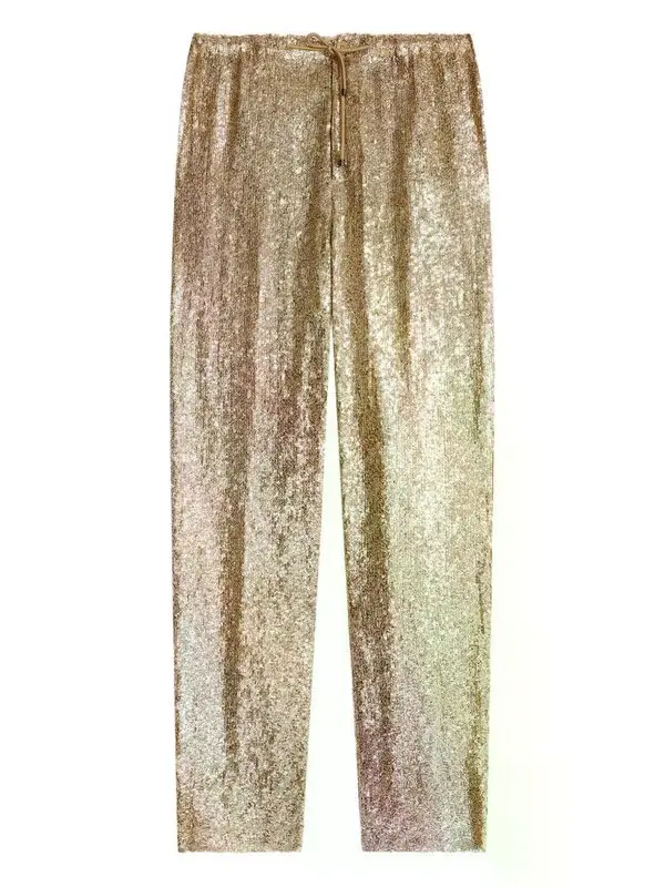 Dries Van Noten Sequin-embellished Trousers