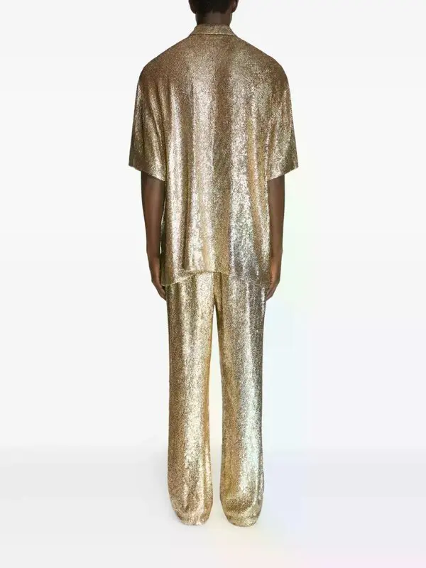 Dries Van Noten Sequin-embellished Trousers
