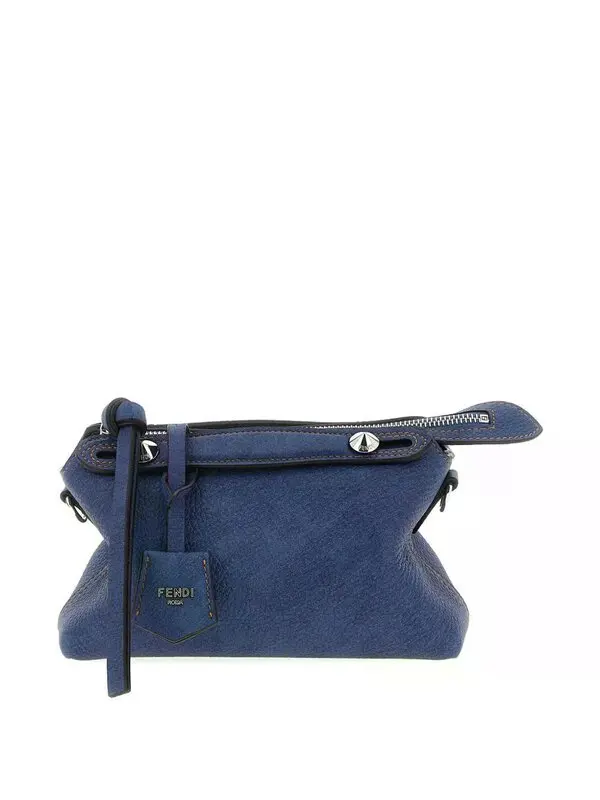 Fendi Foldover Leather Clutch