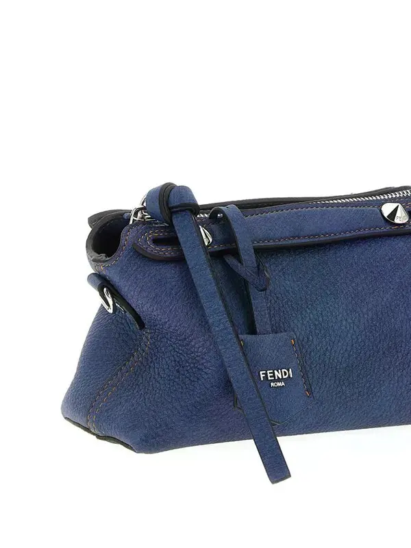 Fendi Foldover Leather Clutch