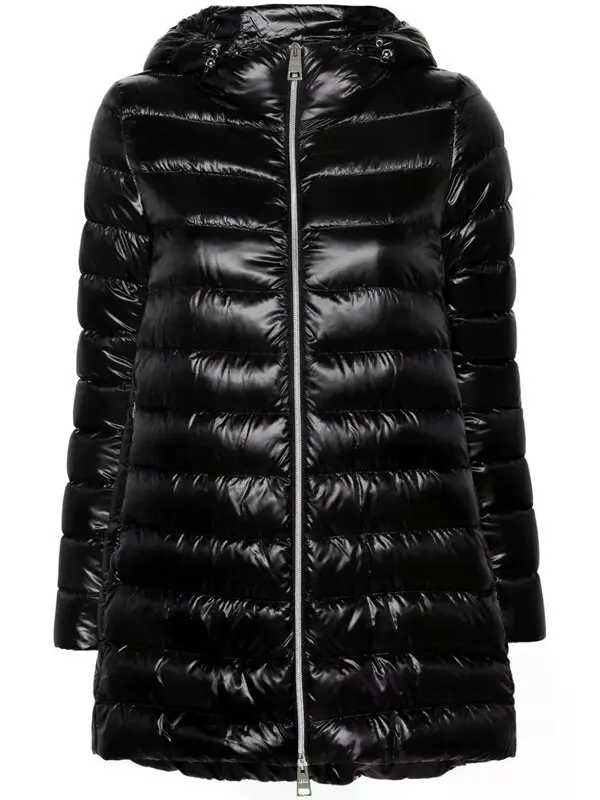 Herno Hooded Puffer Parka - Black