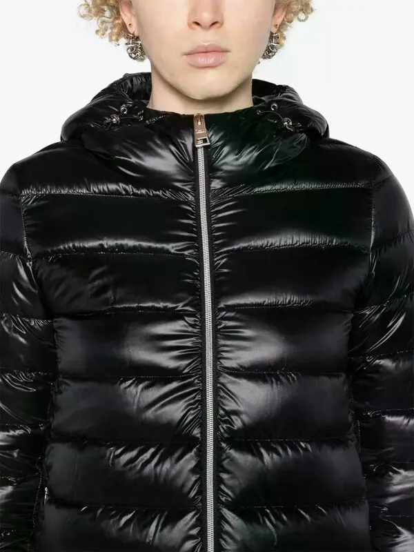 Herno Hooded Puffer Parka - Black