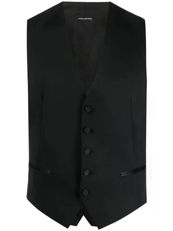 Tagliatore Button-down Cotton Waistcoat