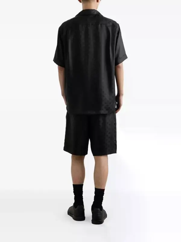 Dolce & Gabbana Logo-print Hawaii Shirt - Black