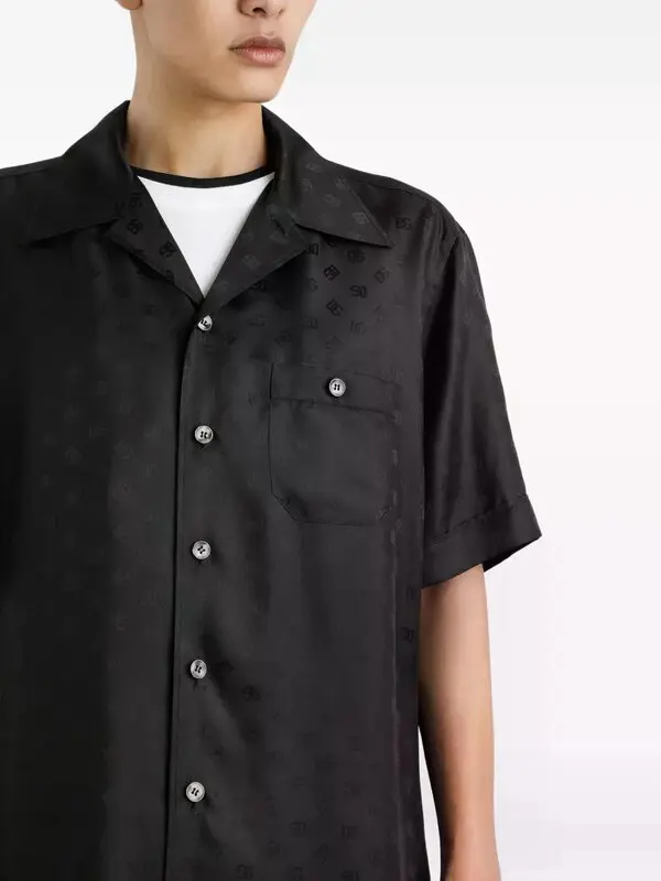 Dolce & Gabbana Logo-print Hawaii Shirt - Black