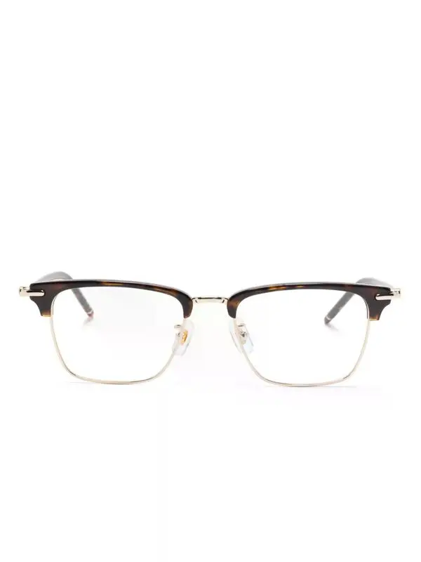 Montblanc Square-frame Eyeglasses - Brown