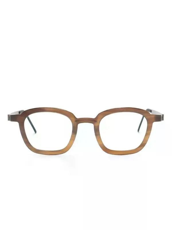 LINDBERG Square Frame Eyeglasses - Brown