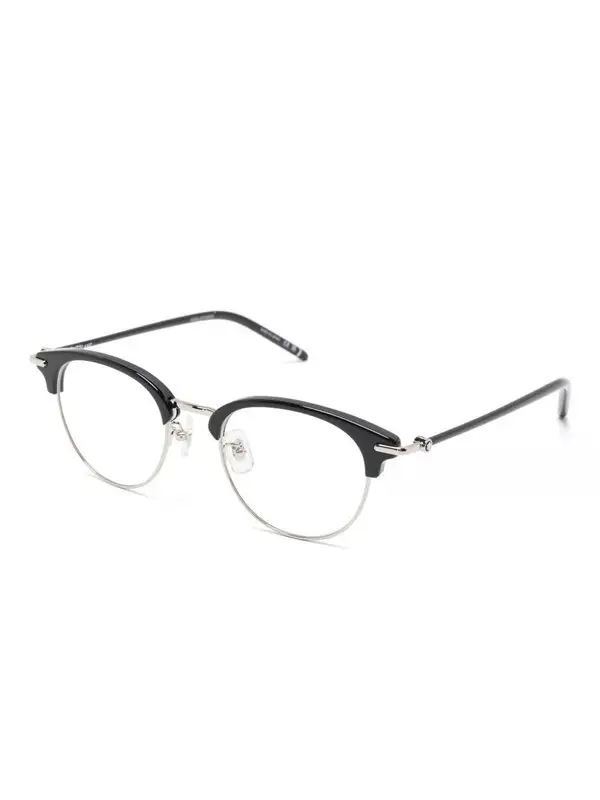 Montblanc Round-frame Glasses - Black