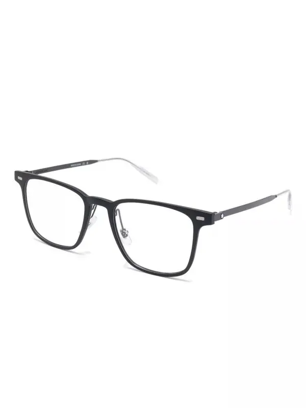 Montblanc Square-frame Glasses - Black